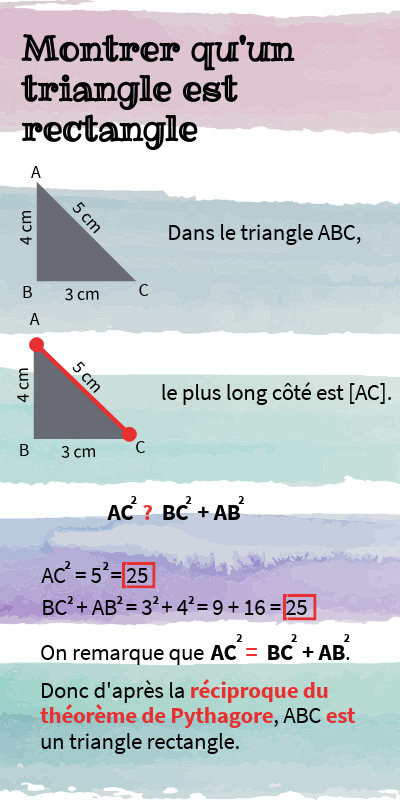 Montrer qu'un triangle est rectangle : la méthode | Genially