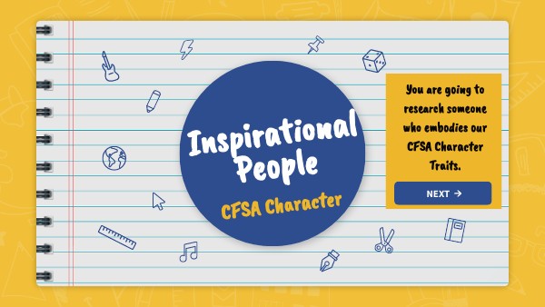 CFSA Character- Inspirational People