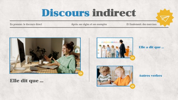 Discours indirect 1 | Genially