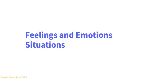 My emotions | Genially