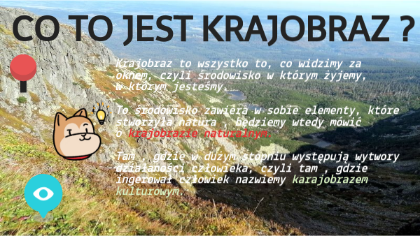 CO TO JEST KRAJOBRAZ | Genially