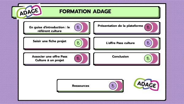 Formation adage