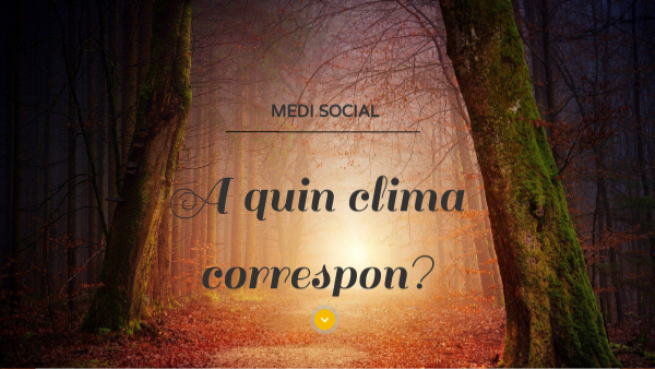 A quin clima correspon?