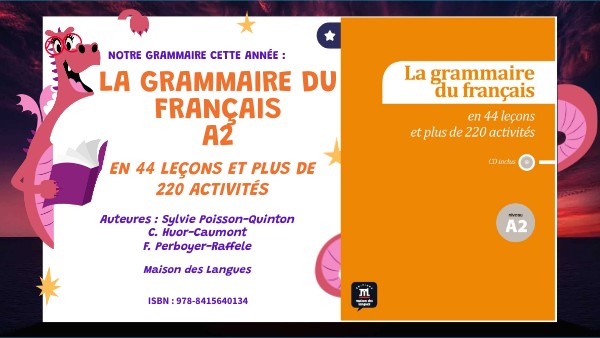 LIVRE DE GRAMMAIRE A2