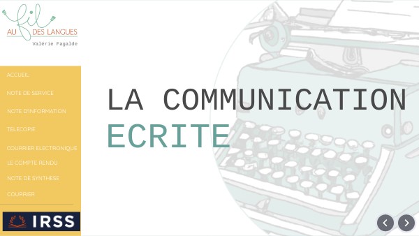 COMMUNICATION-ECRITE-17/01/23 | Genially