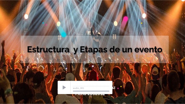estructura y tipo de evento