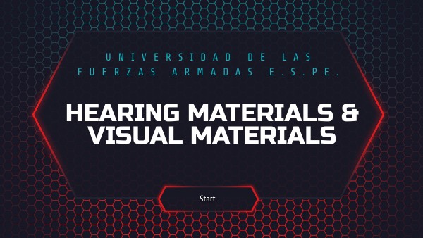 HEARING MATERIALS & VISUAL MATERIALS | Genially