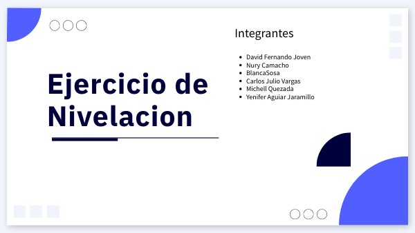 Ejercicio Nivelacion | Genially