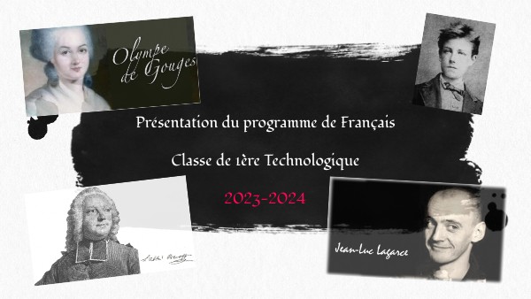 Techno - Diapo de rentrée 1ère Techno