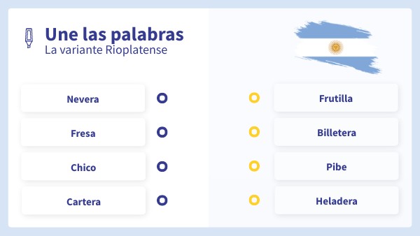 UNE PALABRAS - La variante Rioplatense