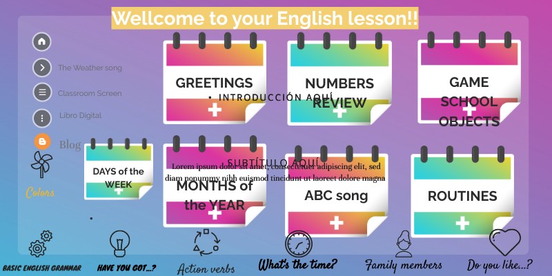 ENGLISH ROUTINES | Genially