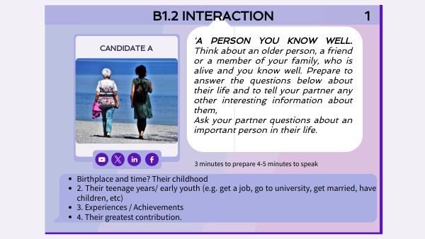 B1.2 SPEAKING CARDS | Genially