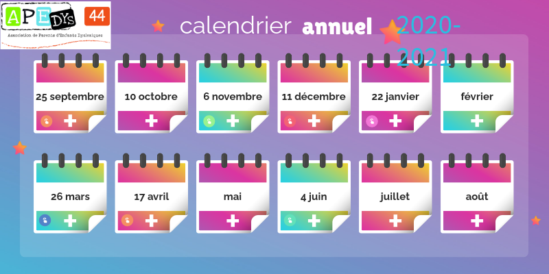 calendrier 2020-2021 | Genially