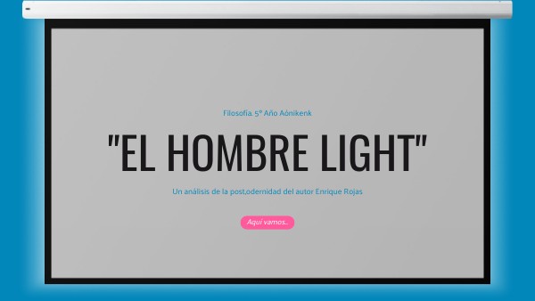 Filosofía: "El hombre light" | Genially