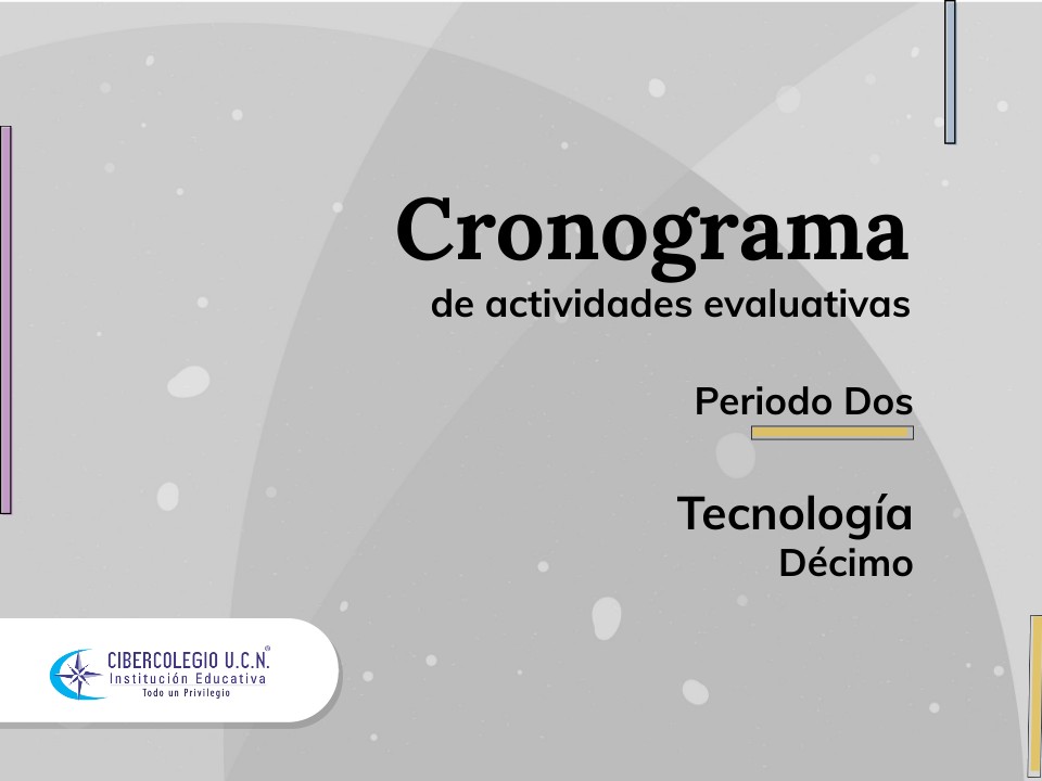 Cronograma P2 Décimo | Genially