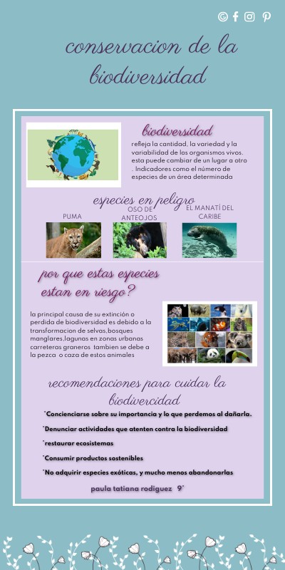 conservación de la biodiversidad PaulaTatiana Rodriguez | Genially
