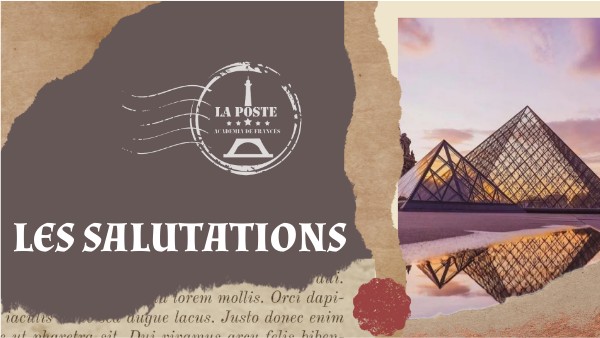 Salutations AA | Genially