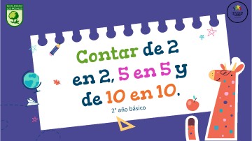 Conteo de 2 en 2, 5 en 5 y 10 en 10. | Genially