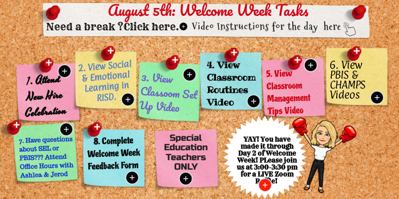 Day 2: August 5th RISD Welcome Week | Genially