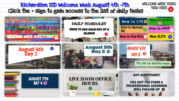 20-21 Welcome Week | Genially