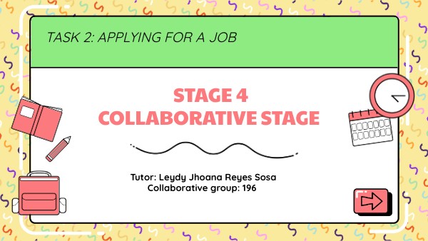 Task 2: Applying for a job