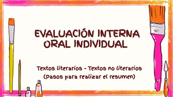 Guía (Oral Individual) | Genially