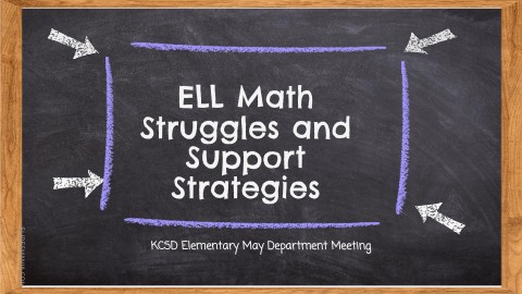 K-2 ELLs Math Support and Strategies