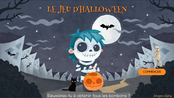 Jeu d'Halloween (révisions première période 3ème) | Genially