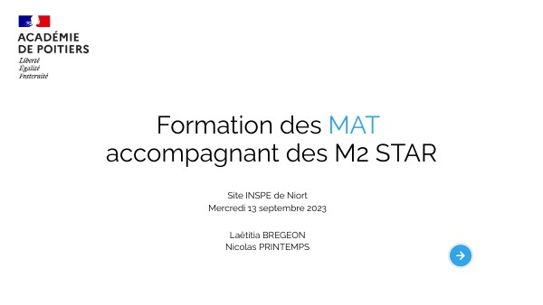 Formation MAT STAR | Genially
