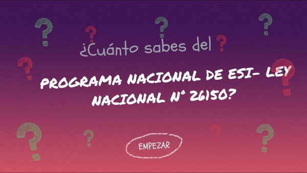 Conocimiento sobre el programa de ESI