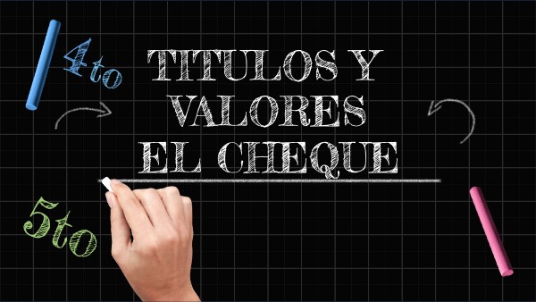 EL CHEQUE | Genially