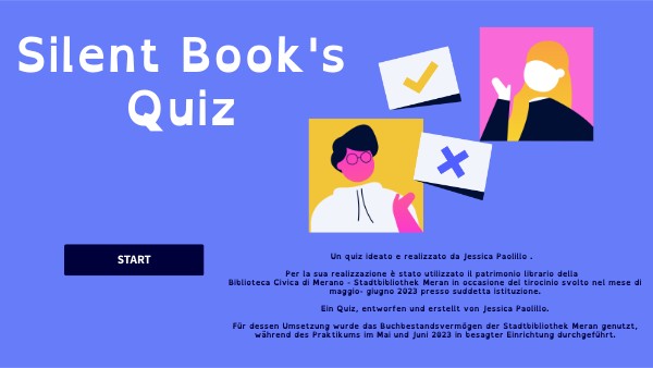 Silent Book Quiz ideato da Jessica Paolillo