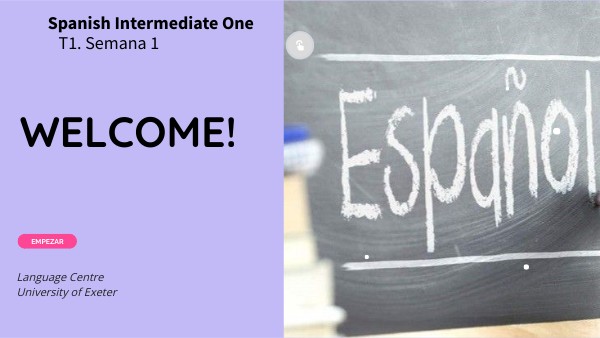 Spanish Intermediate One (2022-23) Module Programme | Genially