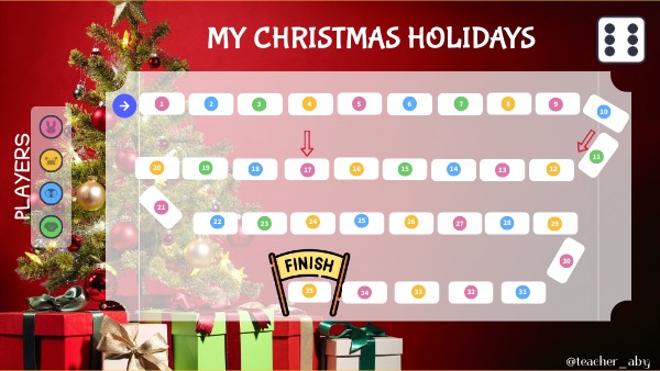 MY CHRISTMAS HOLIDAYS BOARD GAME | Genially