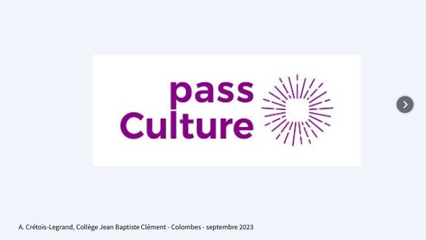 Pass Culture | Genially