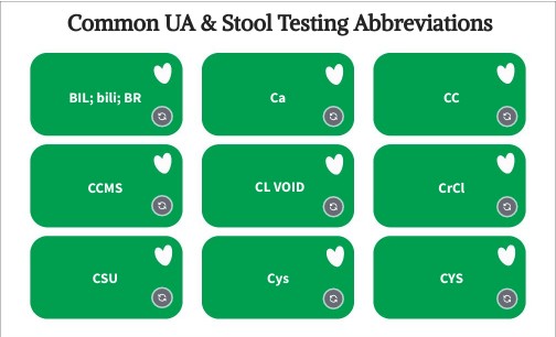 Common UA & Stool Testing Abbreviations | Genially
