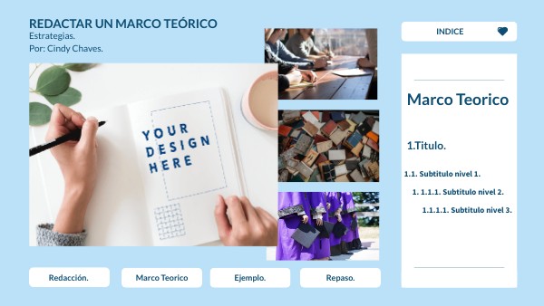 Redactar marco teórico | Genially