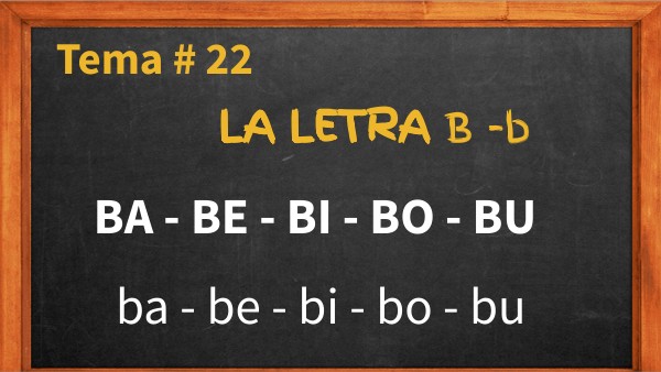 La letra Ba ba be bi bo bu | Genially
