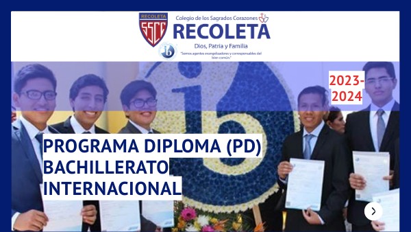 PP. FF. IV SEC PROGRAMA DIPLOMA BI-RECOLETA | Genially