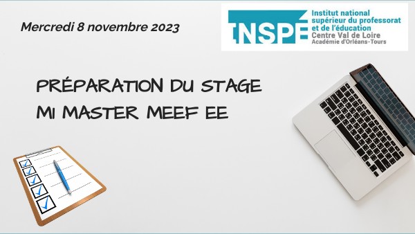 Préparation Stage M1