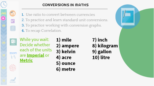 Week 12 - Conversions and Correlation | Genially