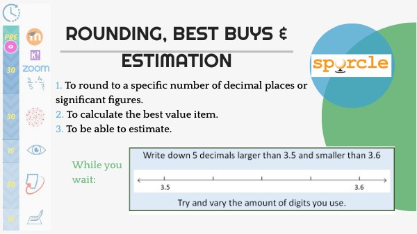 Week 7 Rounding Best Buys & Estimation