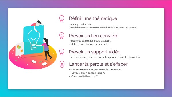 Café des parents | Genially