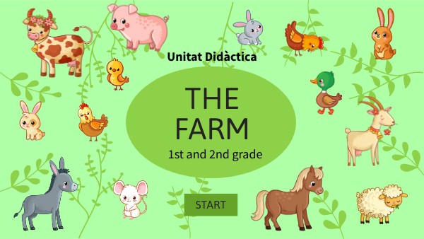 Farm animals 1st & 2nd grade | Genially