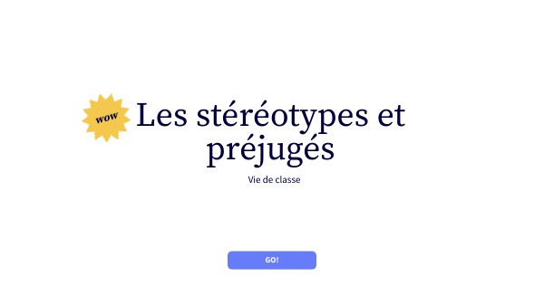 Stéréotypes et préjugés