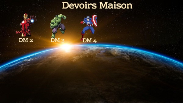 Devoirs maisons 5e | Genially