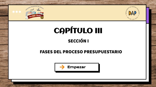 Capítulo III Presupuesto | Genially