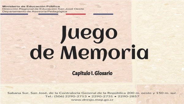 Juego de Memoria Cap. I | Genially