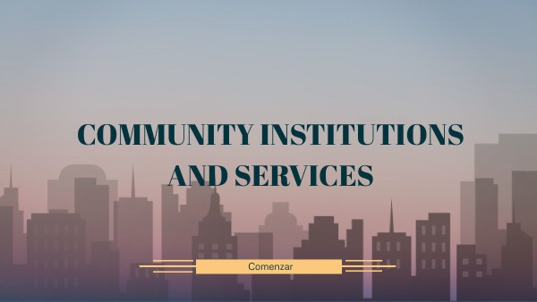 community instituttions
