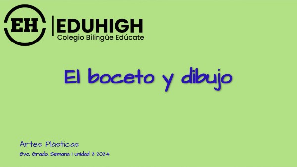 El boceto, Ap 8vo. S1U3 2025 | Genially